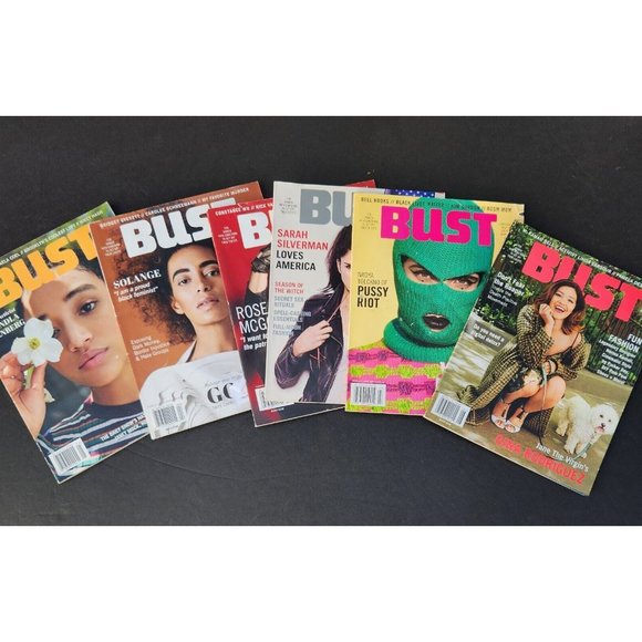 BUST Magazine | Other | Bust Magazine 27 Lot Of 6 Rose Mcgowan Pussy ...